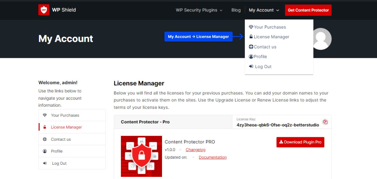 Verifying Your License - WP Shield